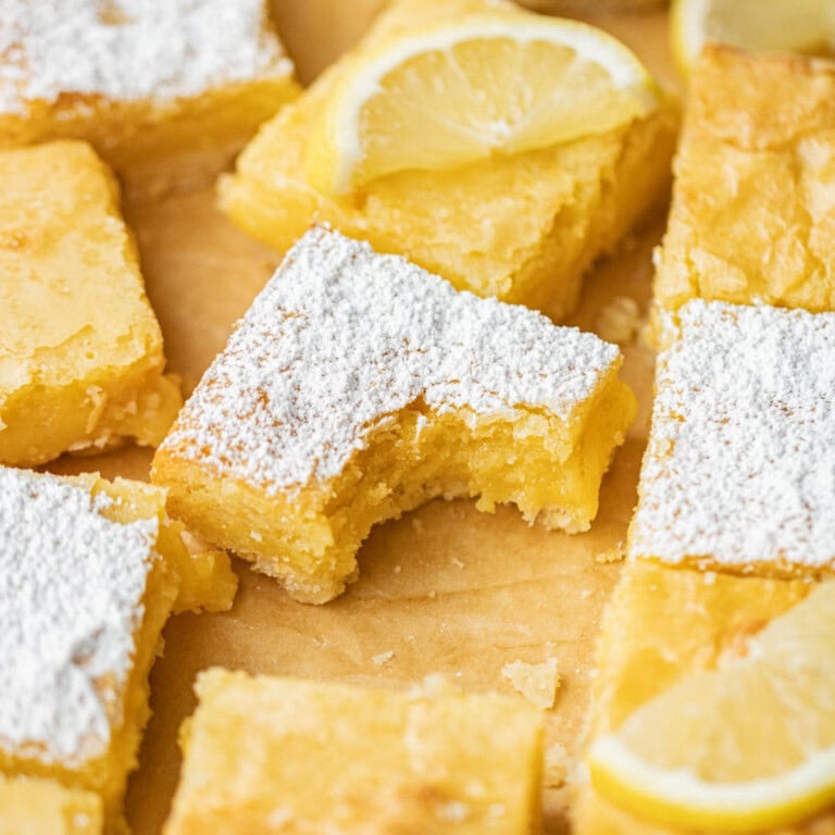 Shortbread Lemon Blondies | Sift With Kima