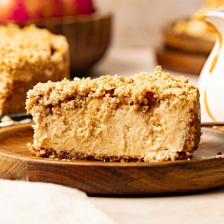 Apple Crumble Cheesecake | Sift With Kima