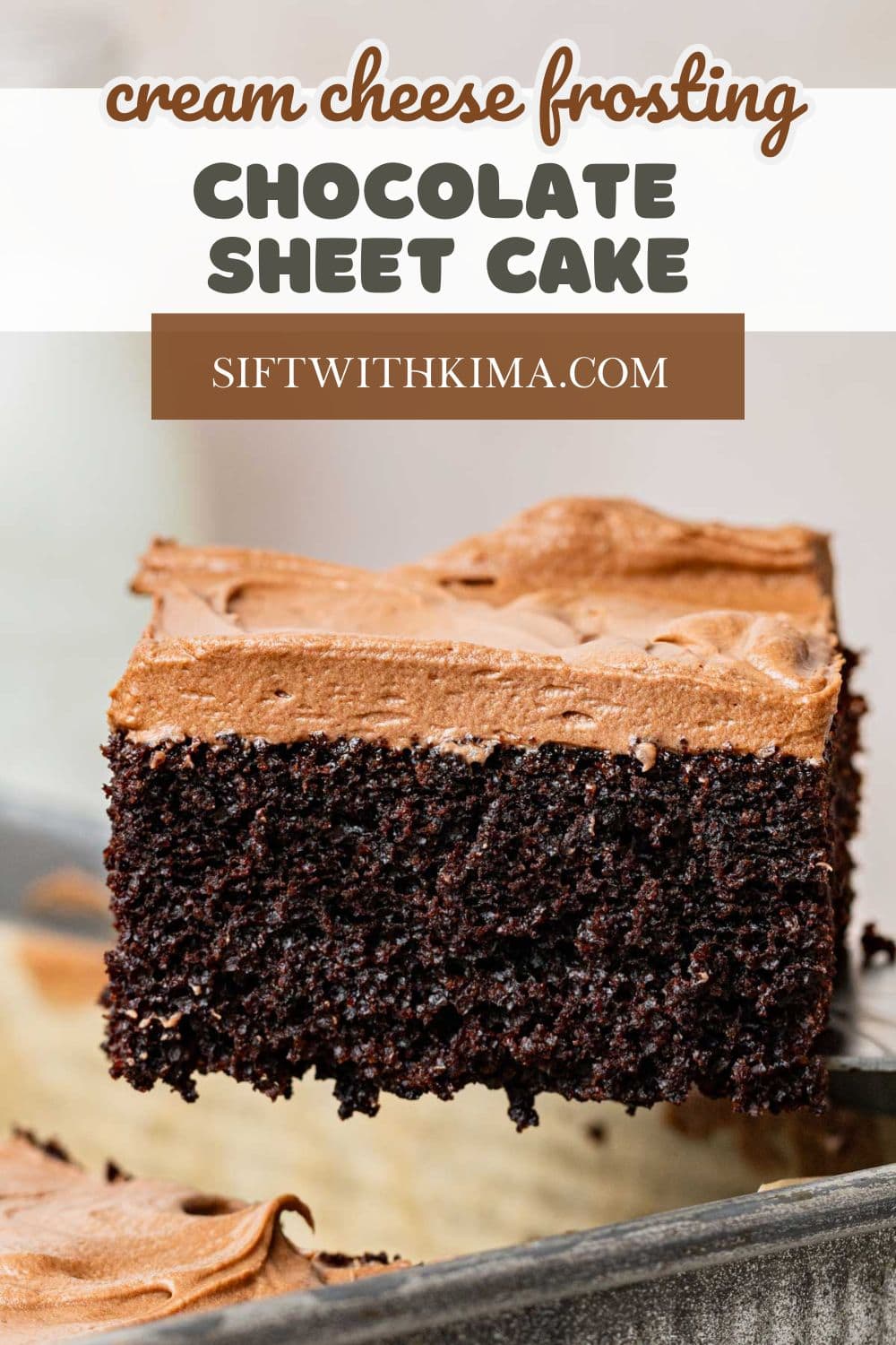 Chocolate Sheet Cake with Cream Cheese Frosting | Sift With Kima