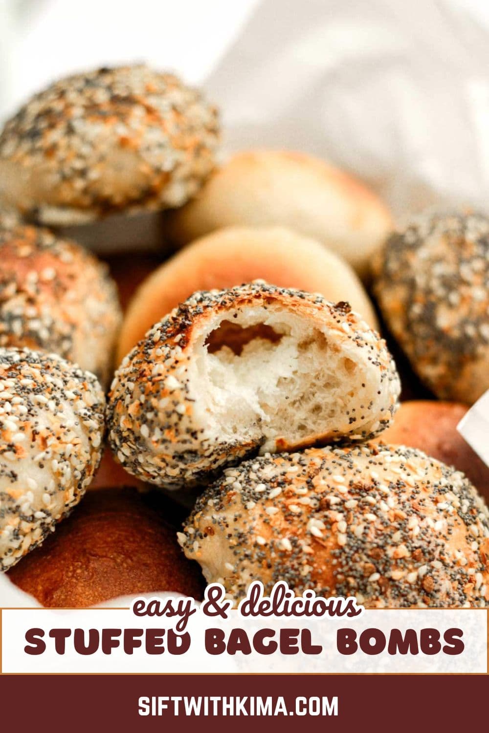 Stuffed Bagel Bombs | Sift With Kima